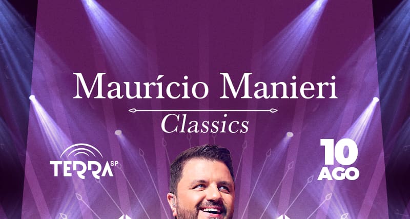 Maurício Manieri no Terra SP | Ingressos, 10 de agosto | Fever