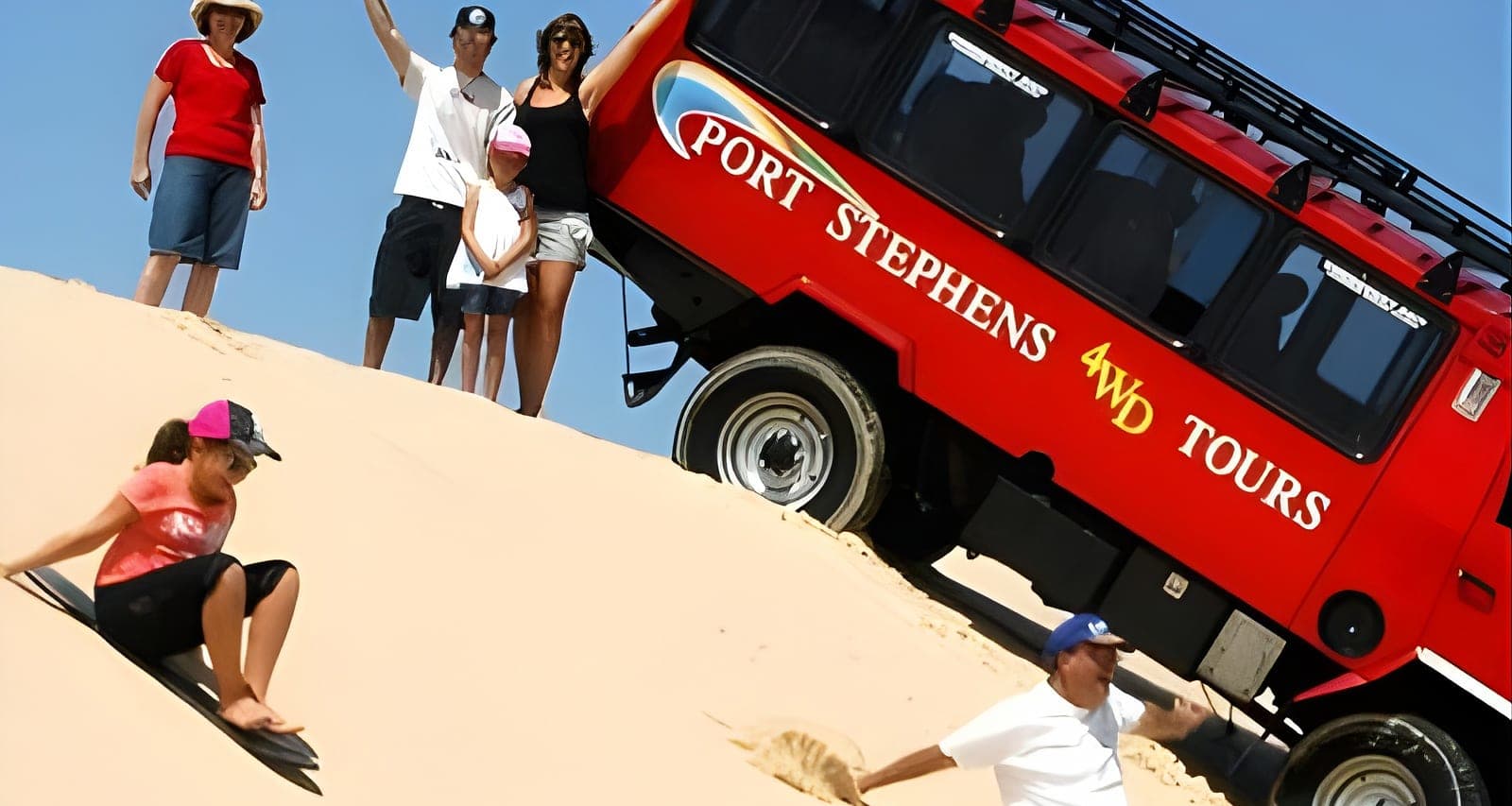 Port Stephens Day Tour with Dolphin Cruise, 4WDtour, Sandboarding ...