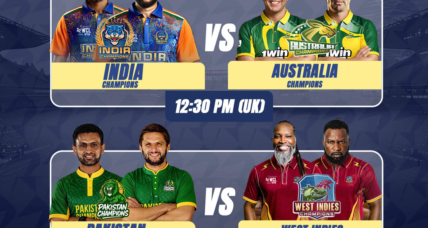 WCL 2025 - India vs Australia & Pakistan vs West Indies - Tickets | Fever