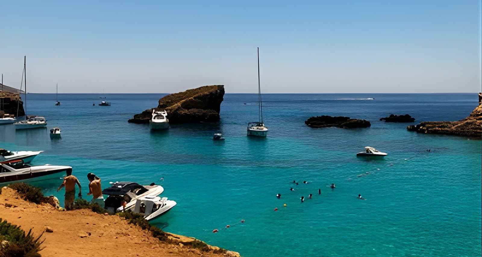 Gozo with bus including Blue Lagoon Comino and St Pauls Islands (Malta ...