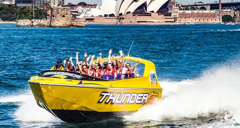 30-Minute Sydney Harbour Jet Boat Ride: Thunder Twist Tickets | Fever