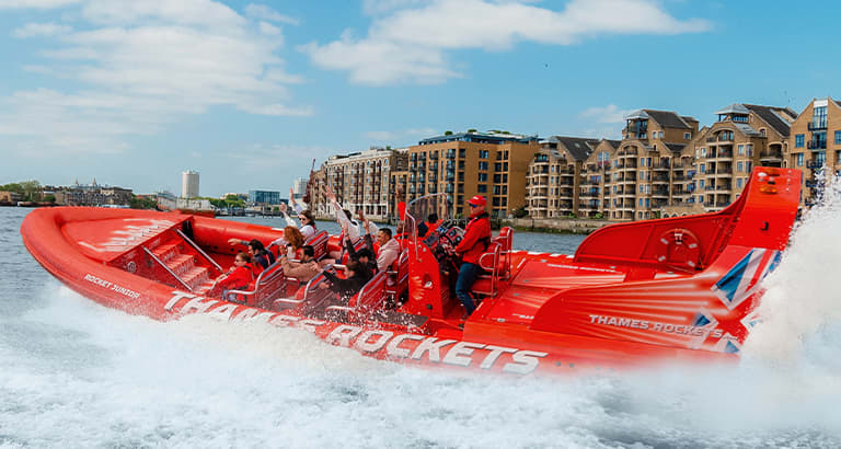 London: Thames Rockets Speedboat Experience Tickets | Fever