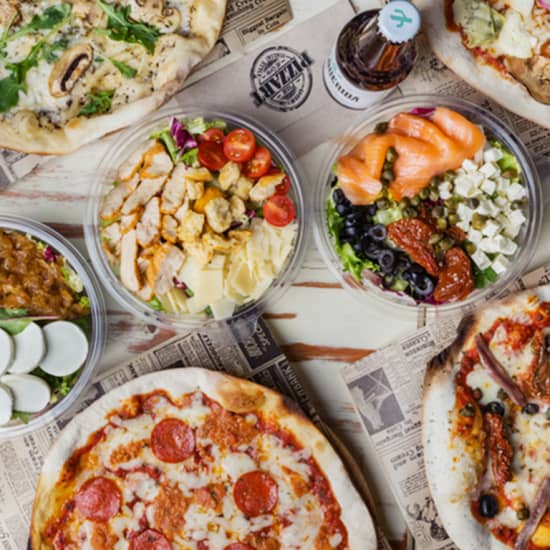 Pizzart: pizza o ensalada con helado y bebida - Madrid | Fever